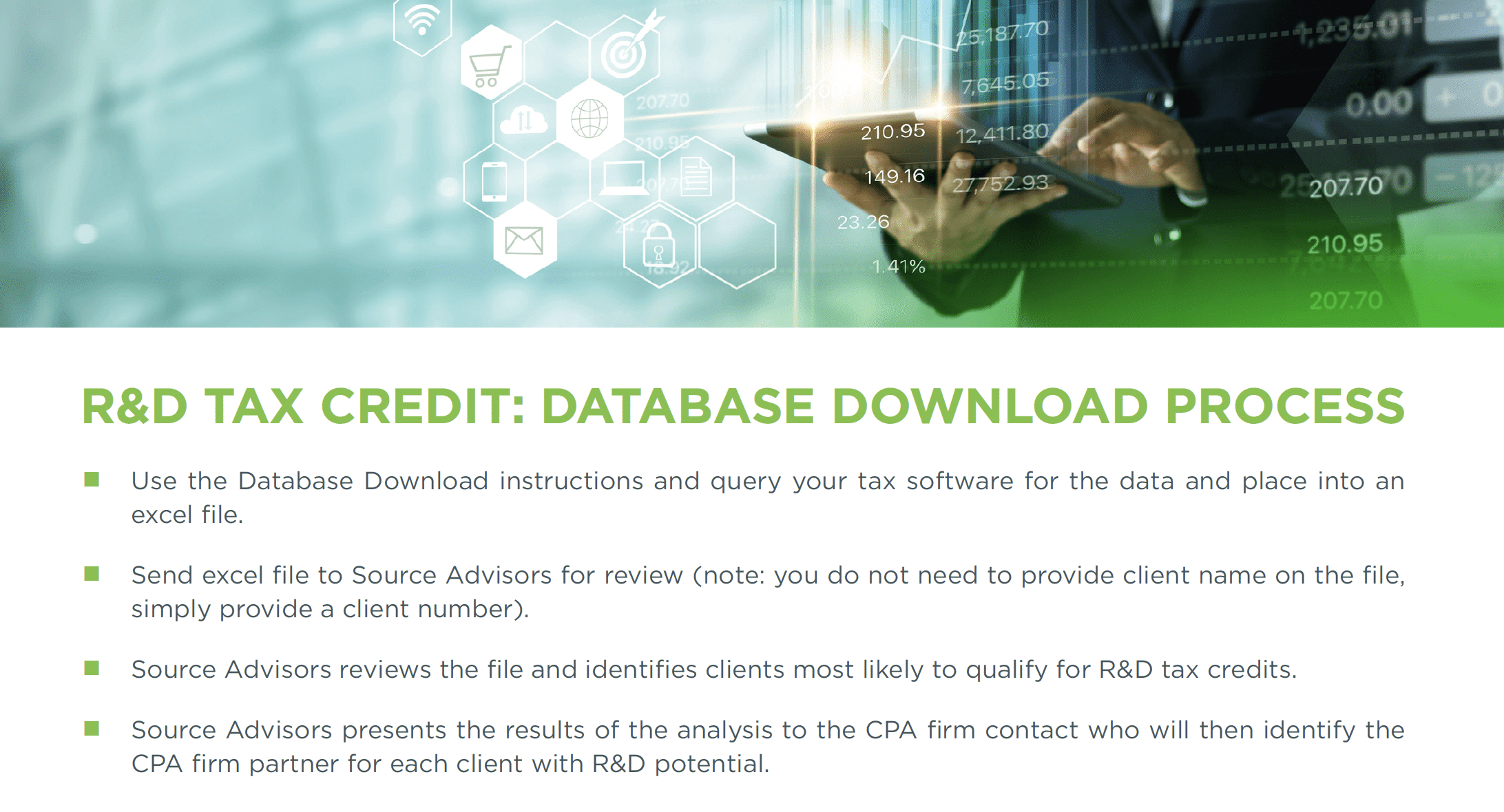 R&D Database Download Process - Source Advisors